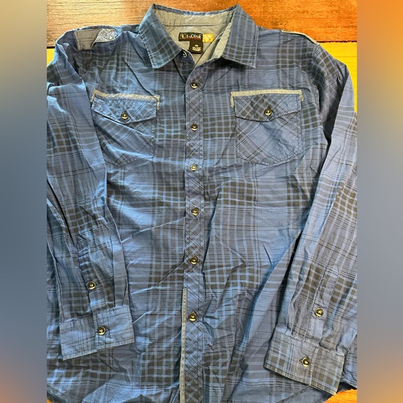 i-Link | Shirts | Mens 2xl Ilink Long Sleeve Plaid Button Down Shirt ...